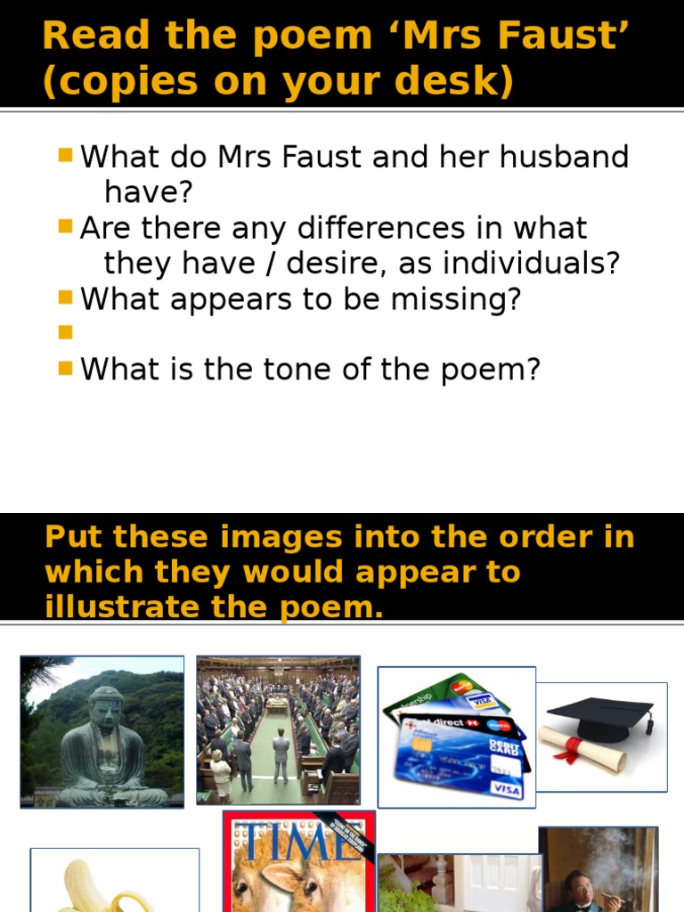 Read The Poem Mrs Faust' (Copies On | PDF | Faust