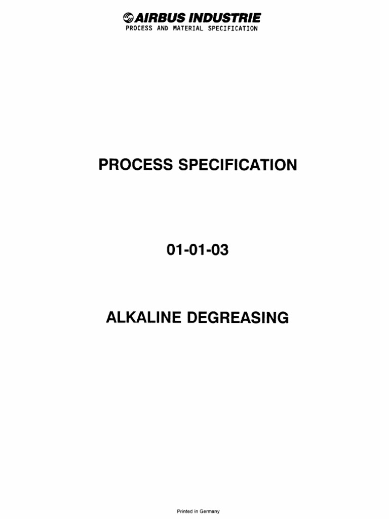 01 01 03 Alkaline Degreasing | PDF | Water | Physical Sciences