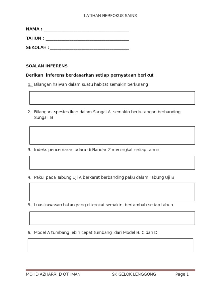 Latihan Inferens | PDF