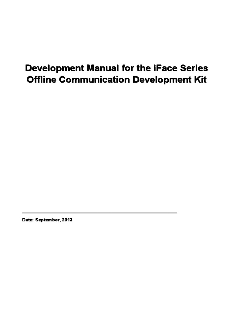 IFace Series Communication Protocol SDK Development Handbook-V6.11 | PDF | Parameter (Computer ...