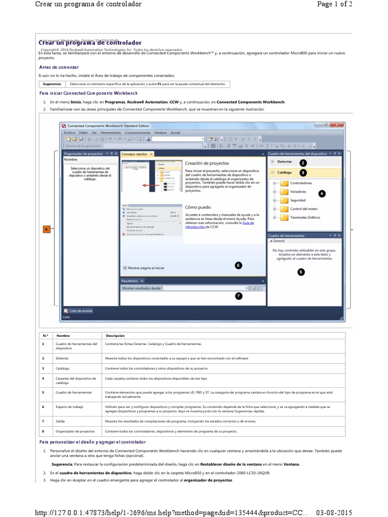 Crear Un Programa de Controlador Micro800 | PDF | Point and Click ...