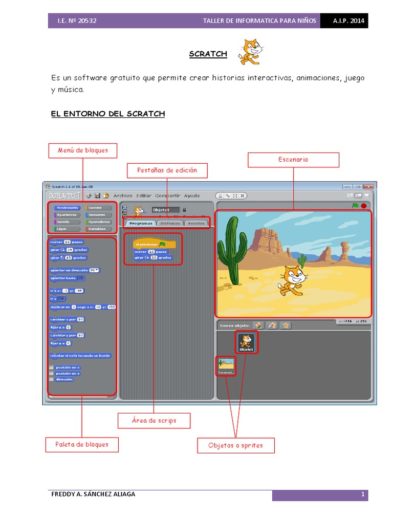 Manual 1 Principiantes Scratch | PDF | Scratch (lenguaje de ...