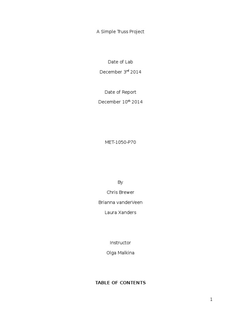 A Simple Truss Project (Sample) | PDF | Truss | Building Engineering