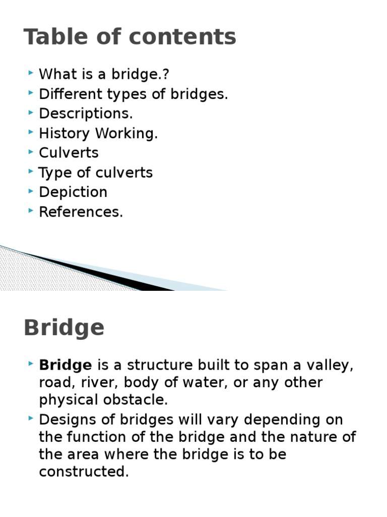 Types and History of Bridges Explained | PDF | Bridge | Beam (Structure)