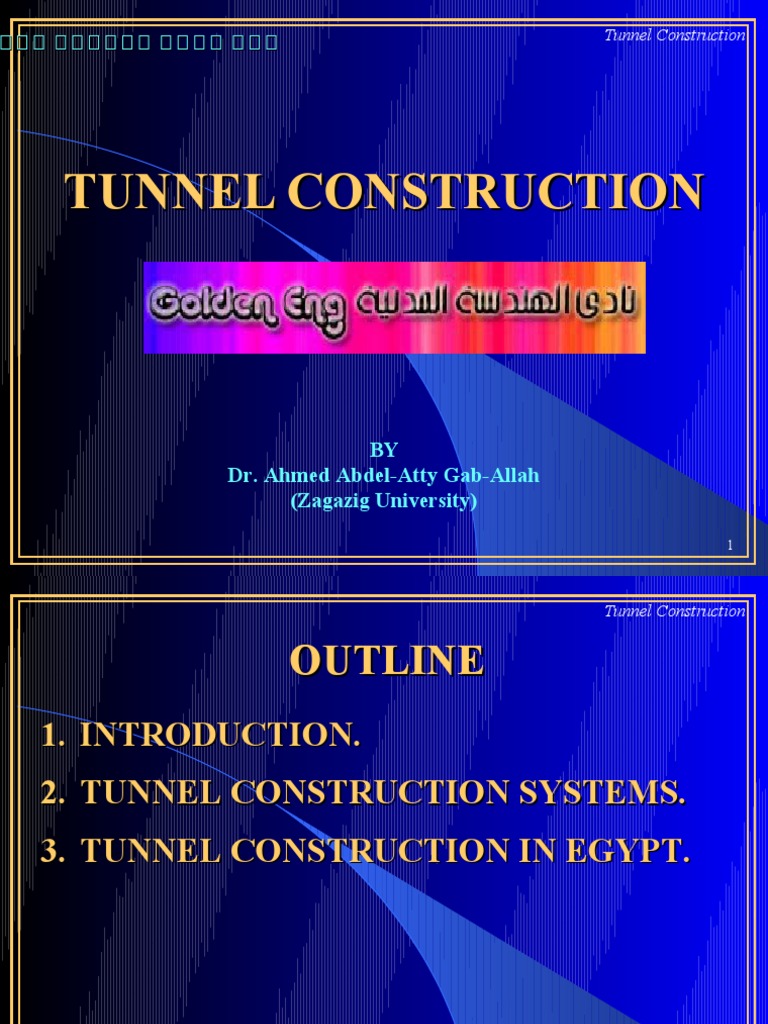 Tunnel Construction Methods Overview | PDF | Tunnel | Concrete