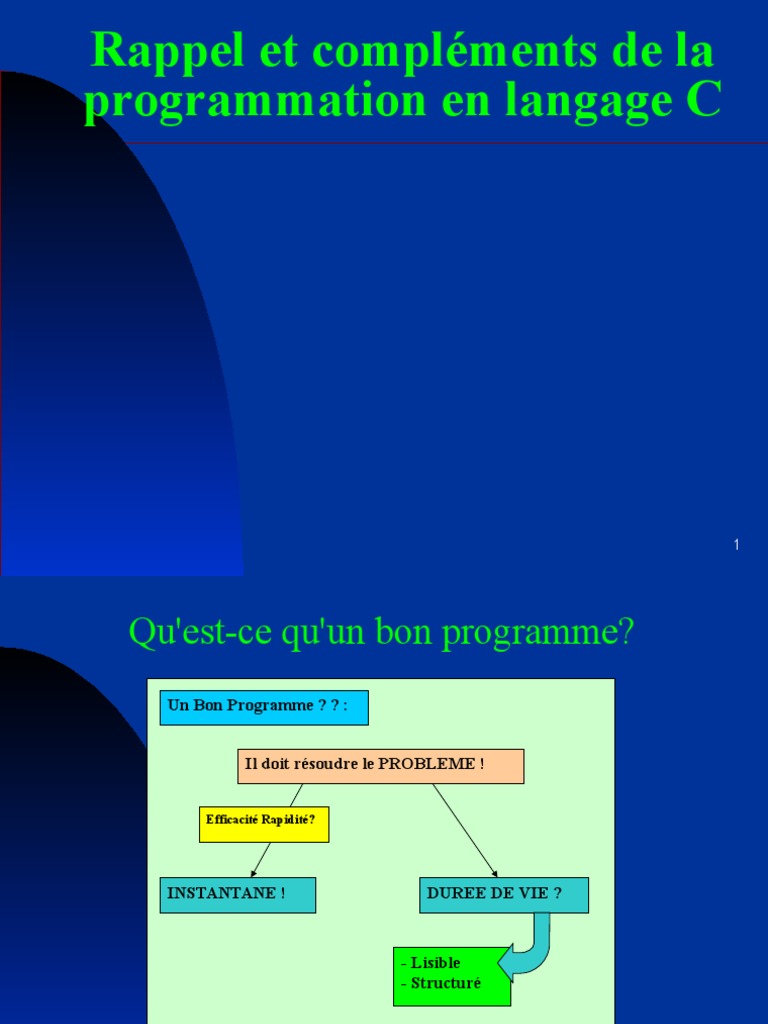 Langage C | PDF | Pointeur (programmation) | C (Langage de programmation)