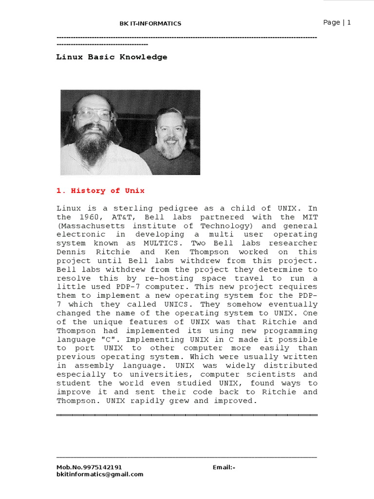 Linux Basic Knowledge | PDF | Free Software | Gnu