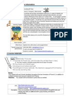 6th Grade French Course Overview | PDF | Homework | Teaching