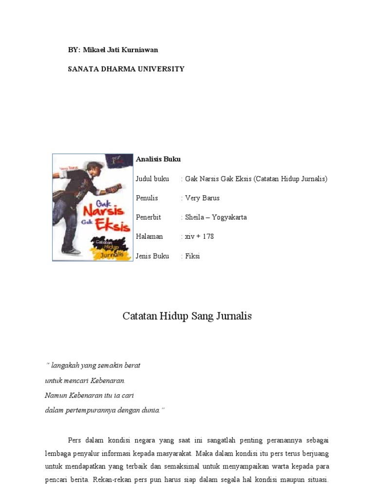 RESENSI Gak Narsis Gak Eksis | PDF