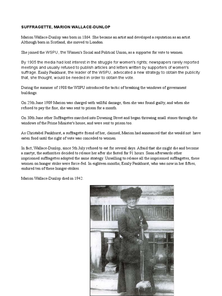 Marion Wallace Dunlop | PDF