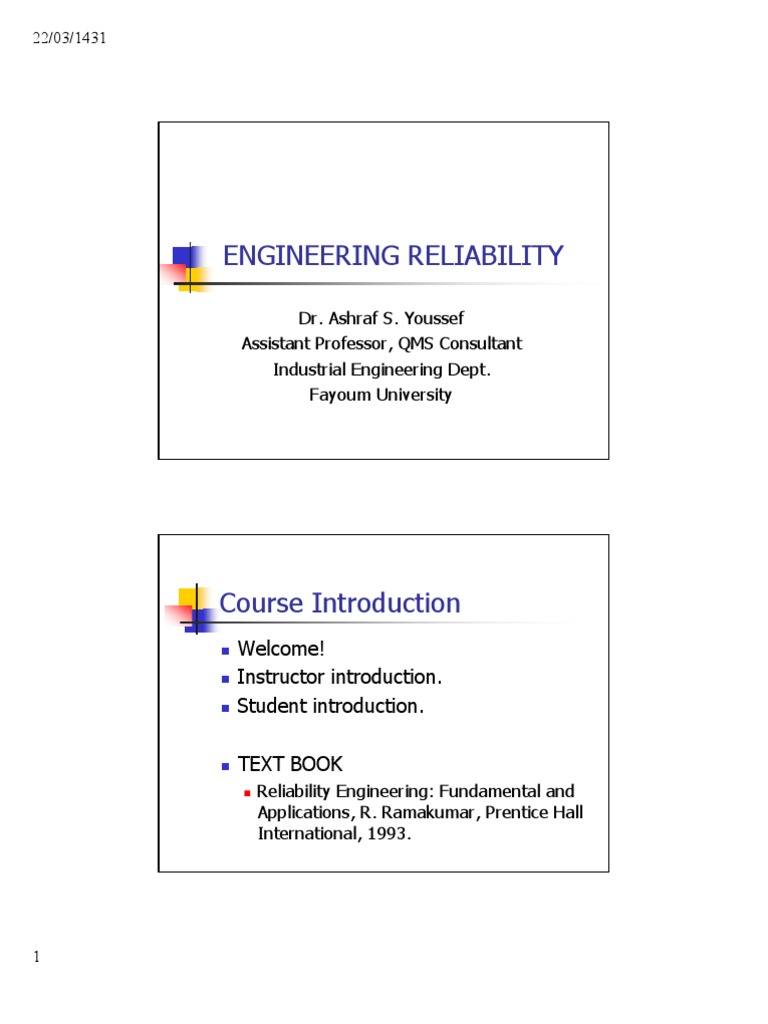 Engineering Reliability | PDF | Reliability Engineering | Poisson Distribution
