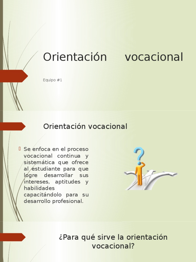 Orientación Vocacional | PDF | Toma de decisiones | Conocimiento