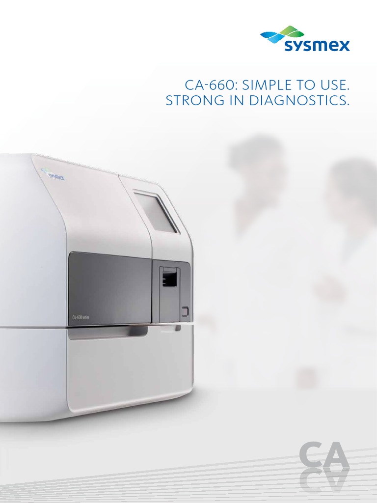 CA-660 CA-650 4p EN | PDF | Thrombosis | Clinical Medicine