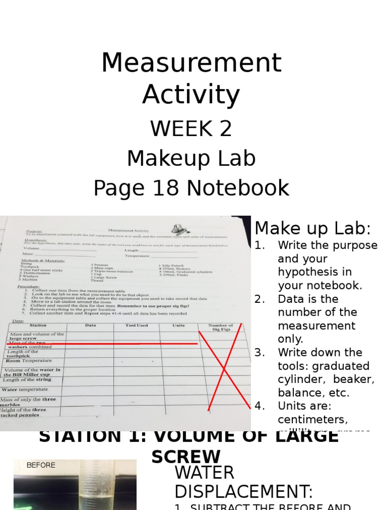 Measurement Lab Activities Guide | PDF
