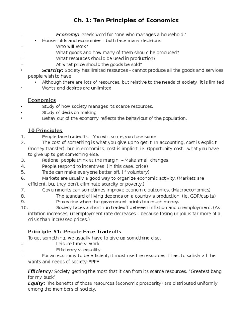 ECO1104 Microeconomics Notes | PDF | Supply (Economics) | Demand