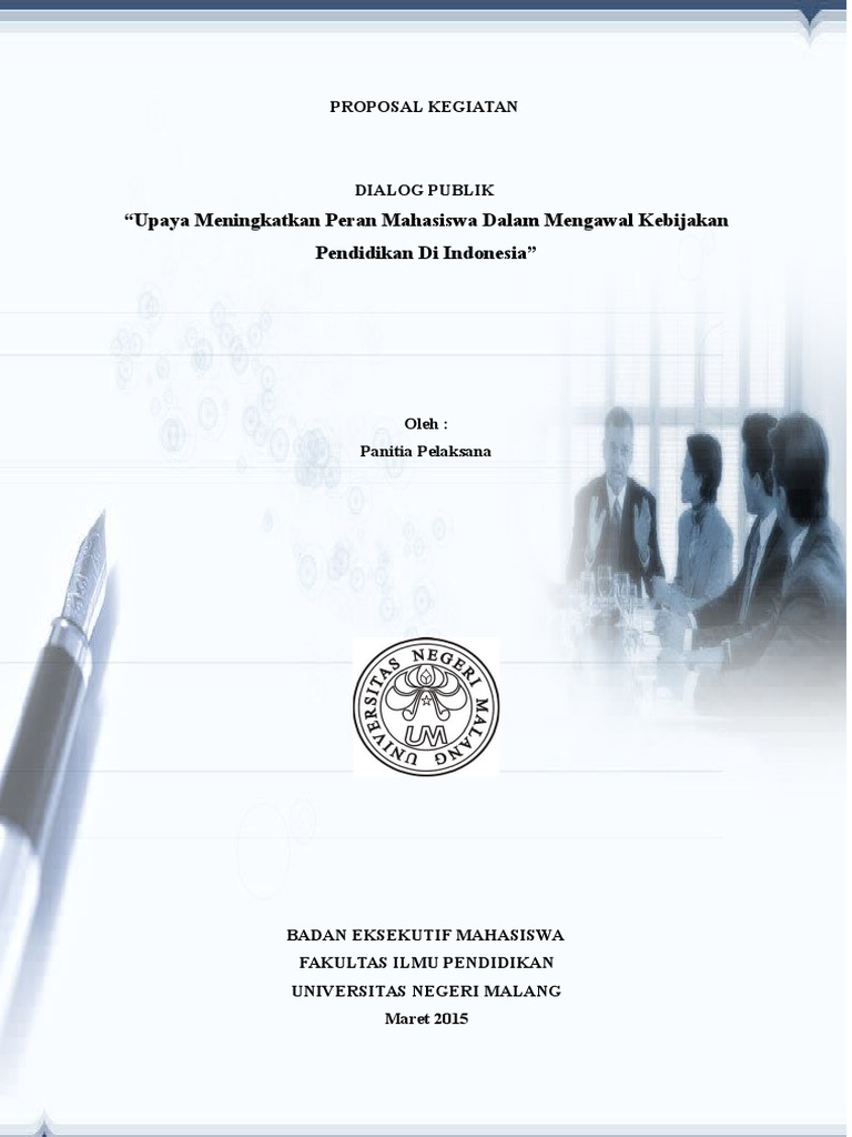 Contoh Proposal Dialog Publik FIX | PDF