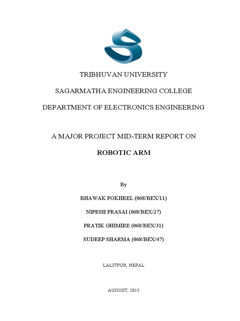 Robotic Arm Pdf Servomechanism Robotics