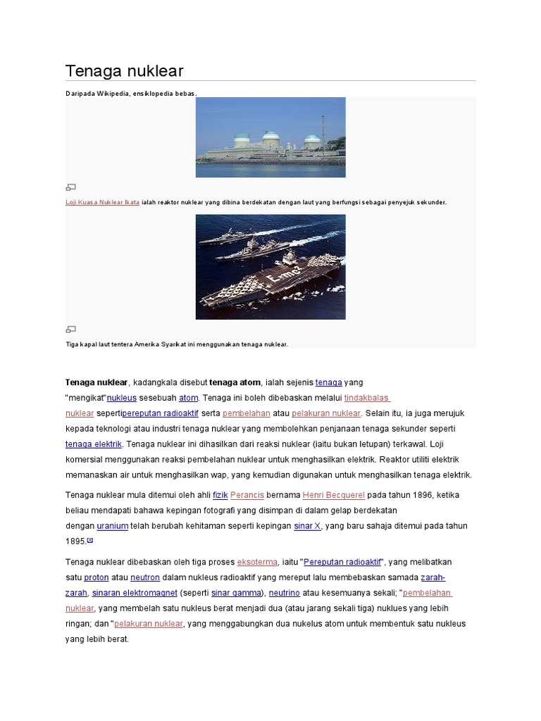 Tenaga Nuklear | PDF