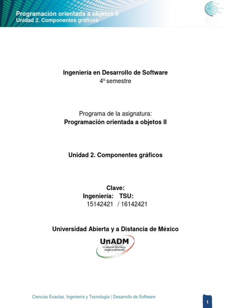 Componentes Gráficos en POO II | PDF | Ingeniería de software ...