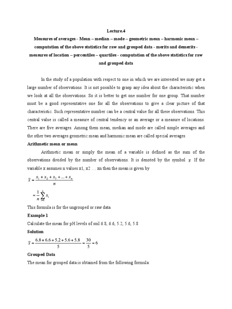 Biostatistics | PDF | Arithmetic Mean | Percentile