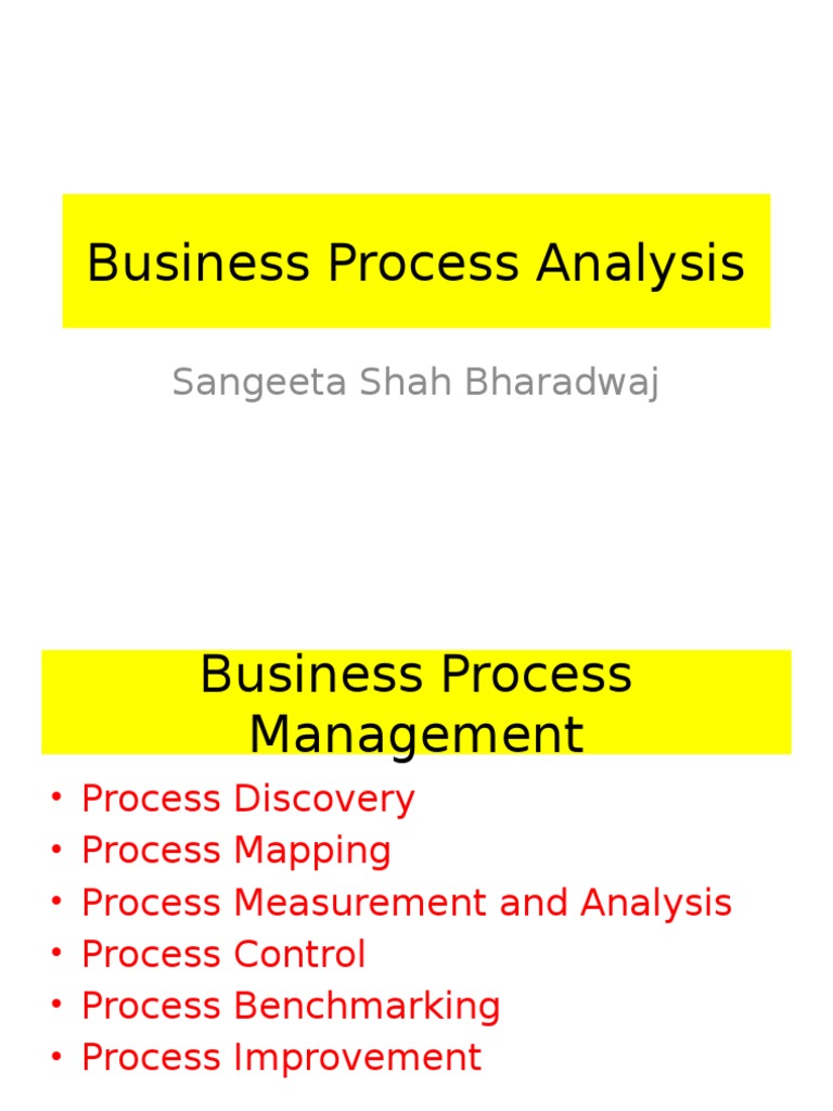 Business Process Measurement & Improvement | PDF | Business Process ...