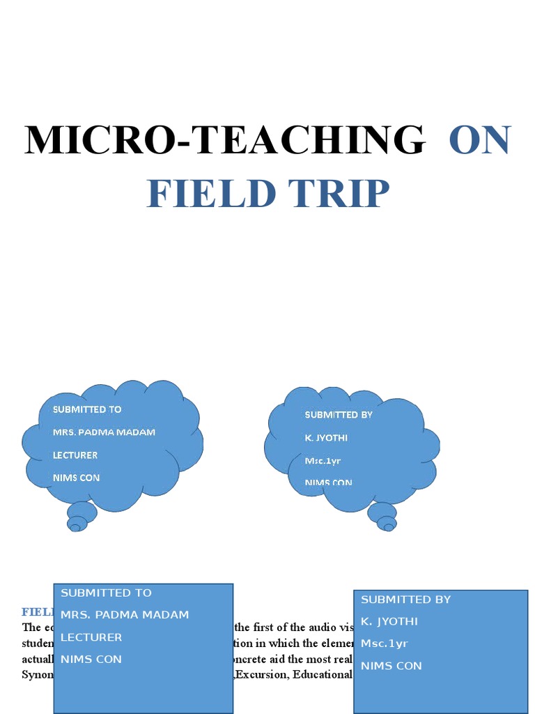 Field Trips | Nursing | Learning