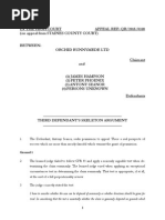 Skeleton Argument Draft | Costs In English Law | Summons