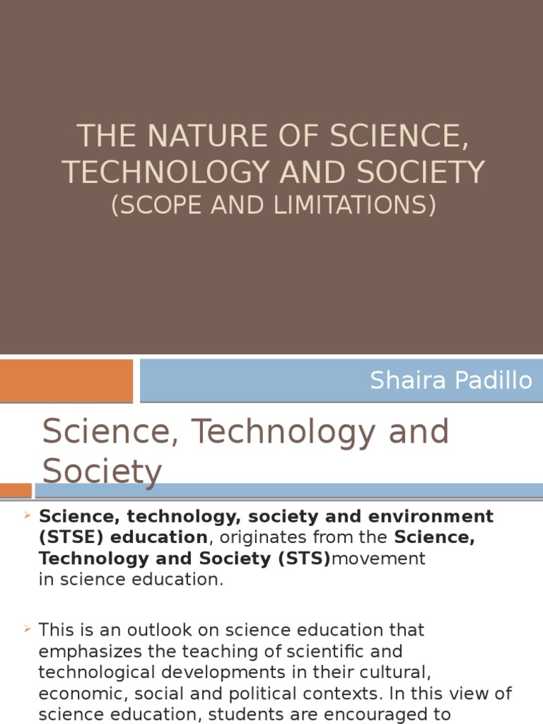 The Nature of Science, Technology and Society | PDF | Science | Science ...