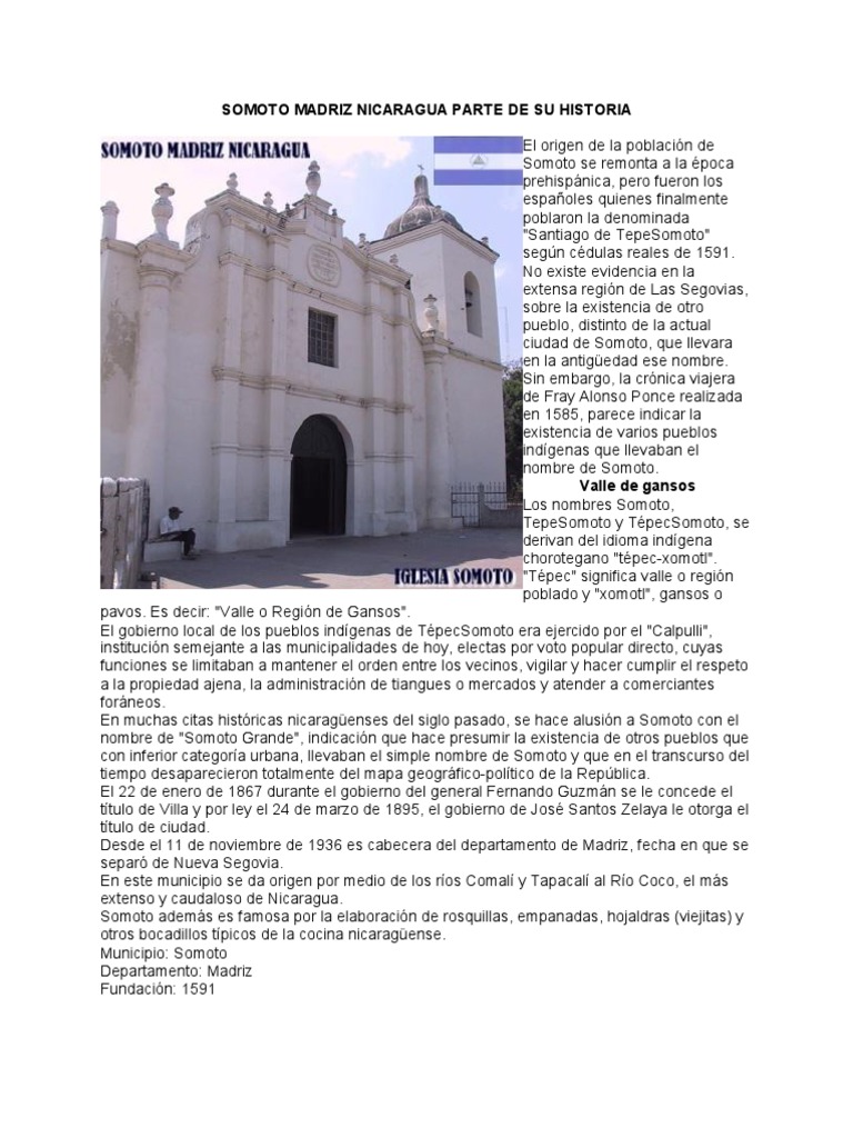 Somoto Historia | PDF | Nicaragua | Transporte