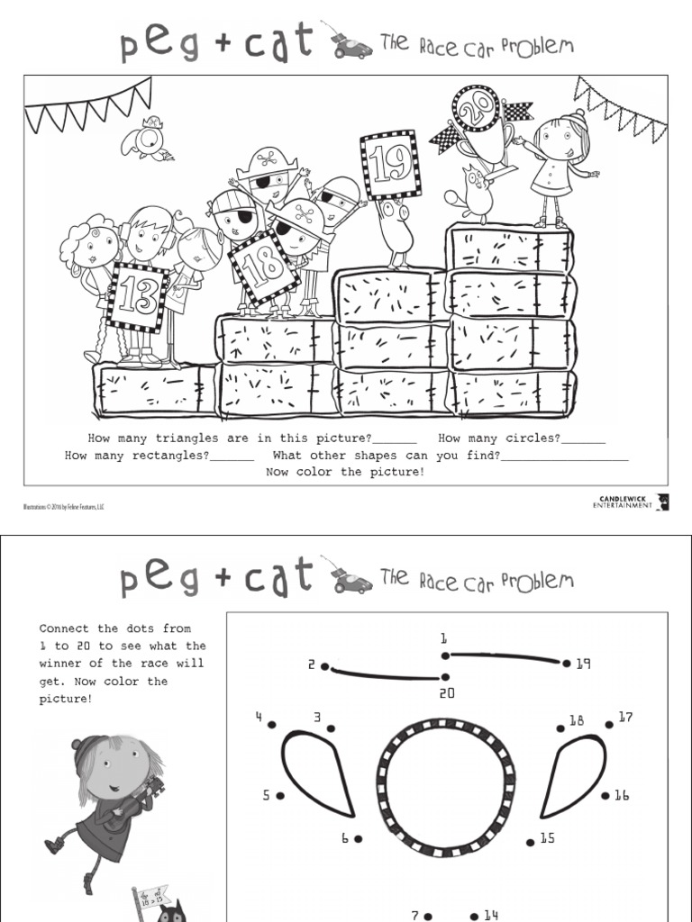 Peg Cat Coloring Pages