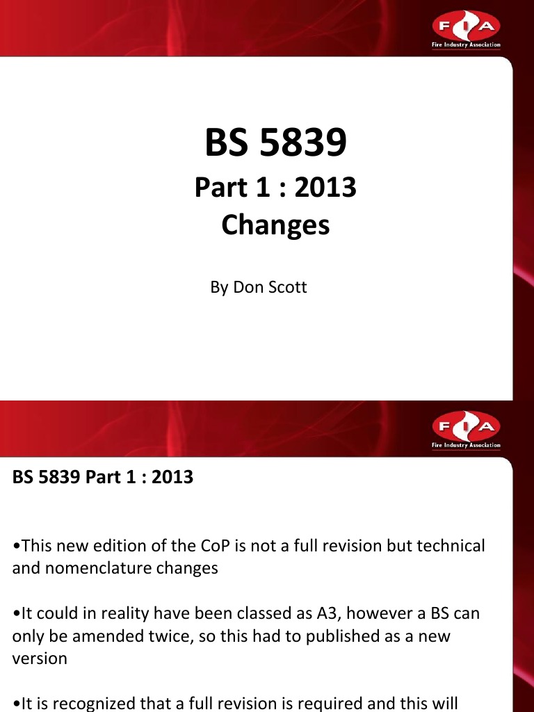 All Change For Bs 5839-1 | PDF | Power Supply | Mains Electricity