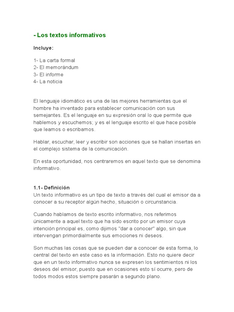 Copia de Los Textos Informativos | PDF | Oración (Lingüística) | Párrafo