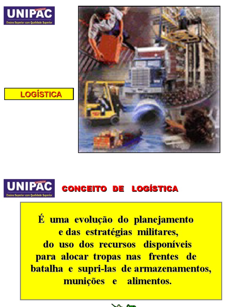 Evolução e Conceito de Logística | PDF | Logística | Cadeia de suprimentos