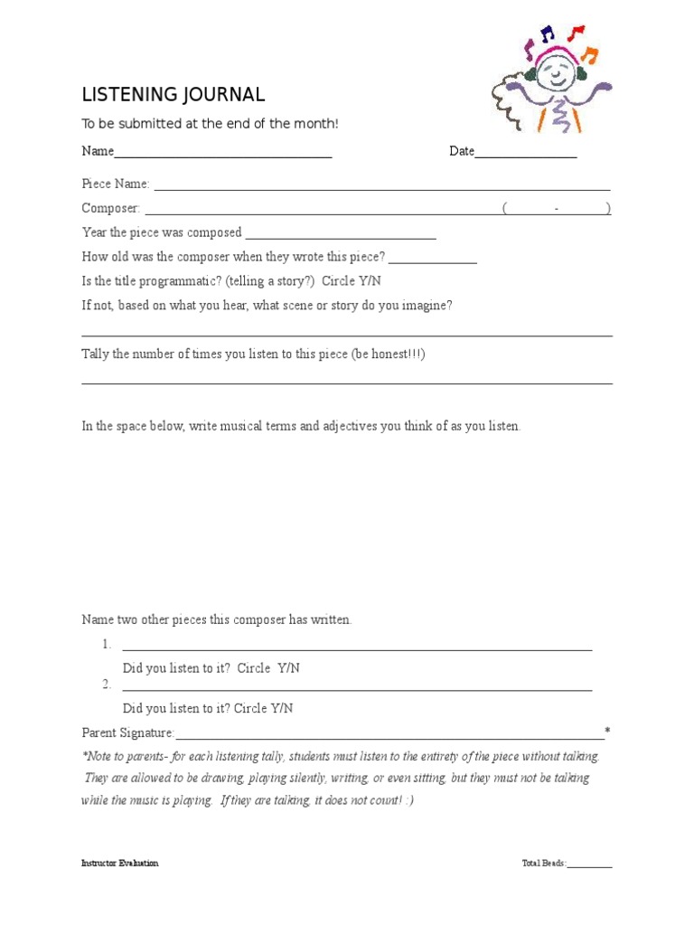 Music Listening Assignment | PDF