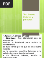 FICHA TECNICA Test de Palabras y Colores Stroop | PDF | Lectura ...