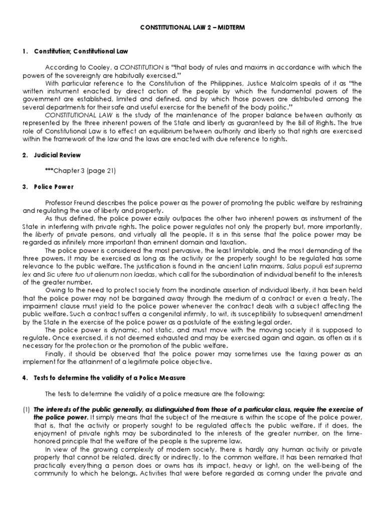 Consti Midterm | PDF | Search And Seizure | Eminent Domain Consti Midterm | PDF | Search And Seizure | Eminent Domain