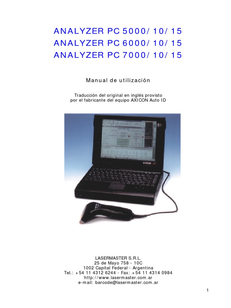 Manual del Verificador Axicon PC-7000 | PDF | Archivo de computadora ...