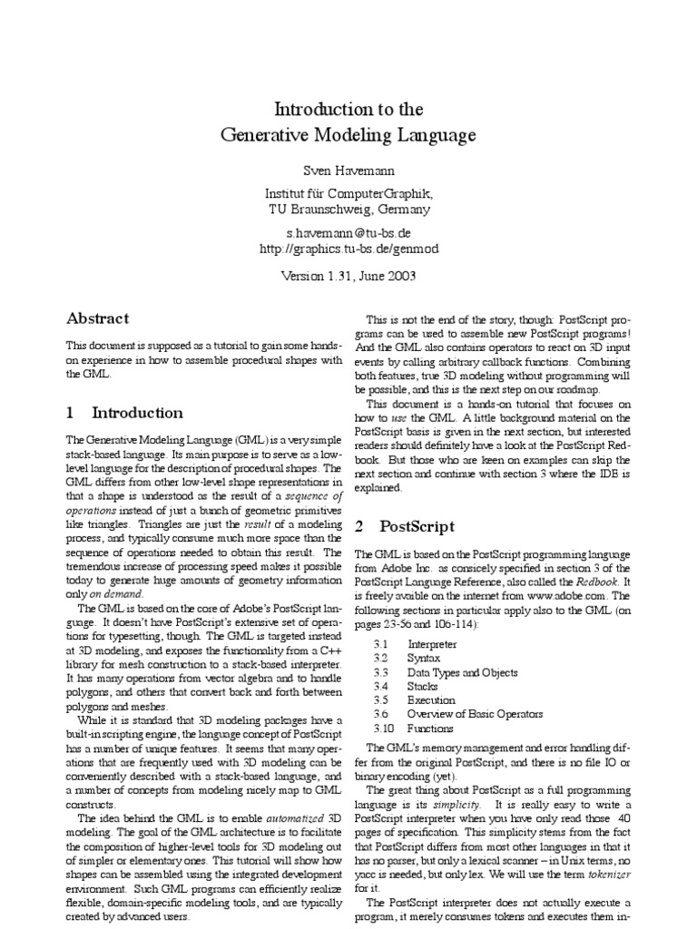 Generative Modeling Language | PDF | Computer Engineering | Computer ...