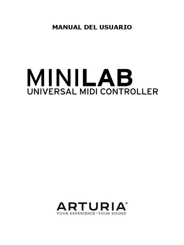 MiniLab Manual ES PDF | PDF | Sintetizador | Mac OS