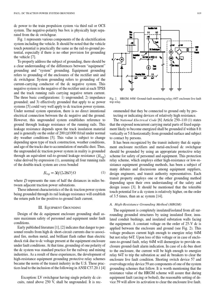 Fig. 2. HRGM. 64M: Ground-Fault Monitoring Relay 64T: Enclosure Live ...