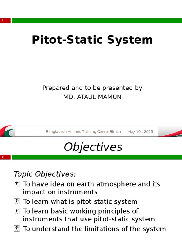 Pitot-Static System Instruments | PDF | Atmosphere Of Earth | Troposphere
