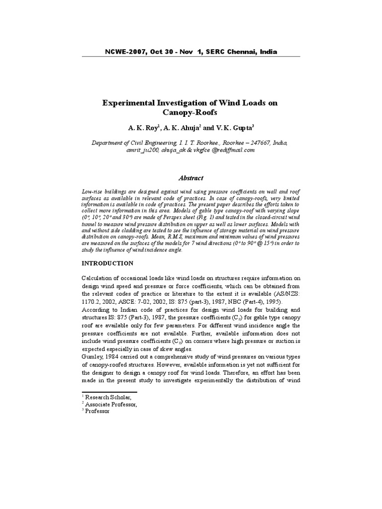 NCWE 007 - Full Length Paper - A K Roy - IITR-final | PDF | Integrated ...