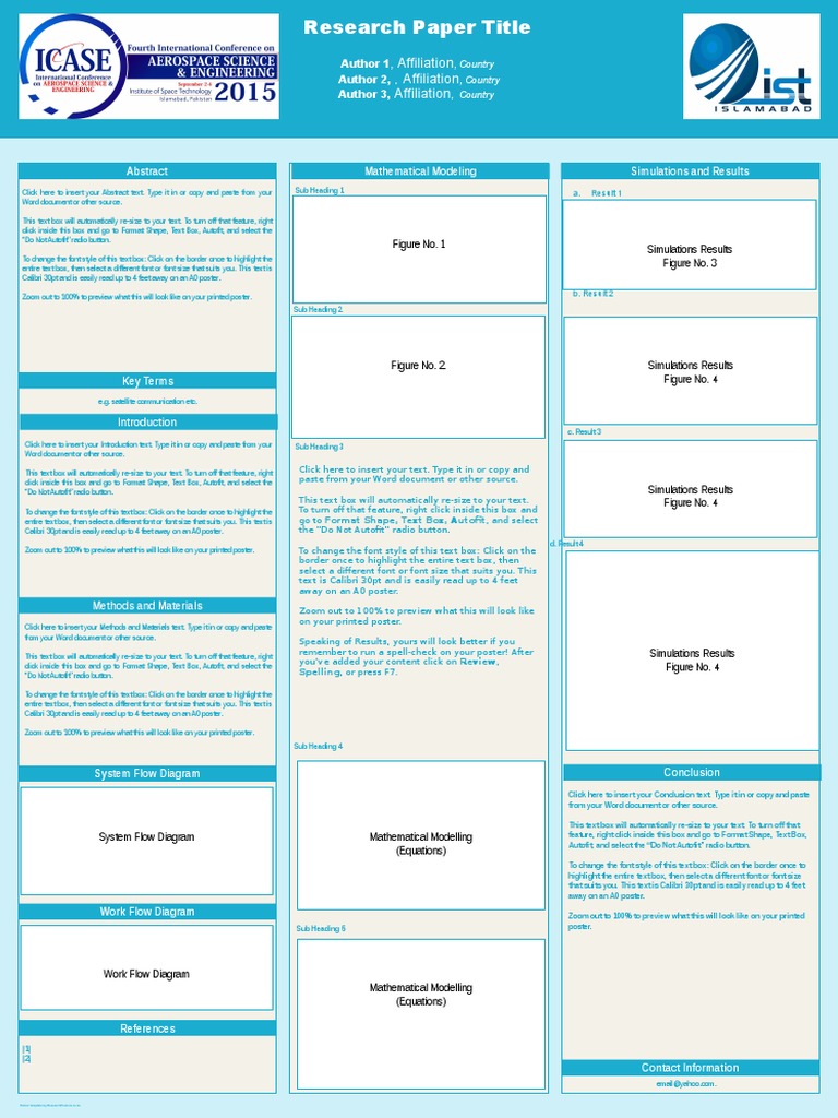 Poster Template For Research Papers | PDF | Typefaces | Poster