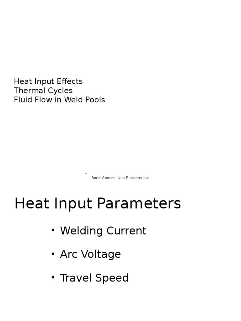Heat Input Effects in Welding | PDF | Welding | Construction