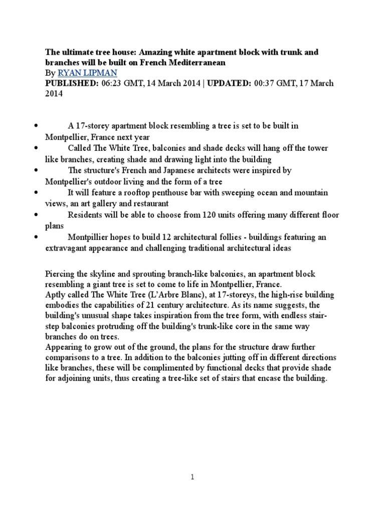 The Ultimate Tree House Pdf Trees Environmental Design