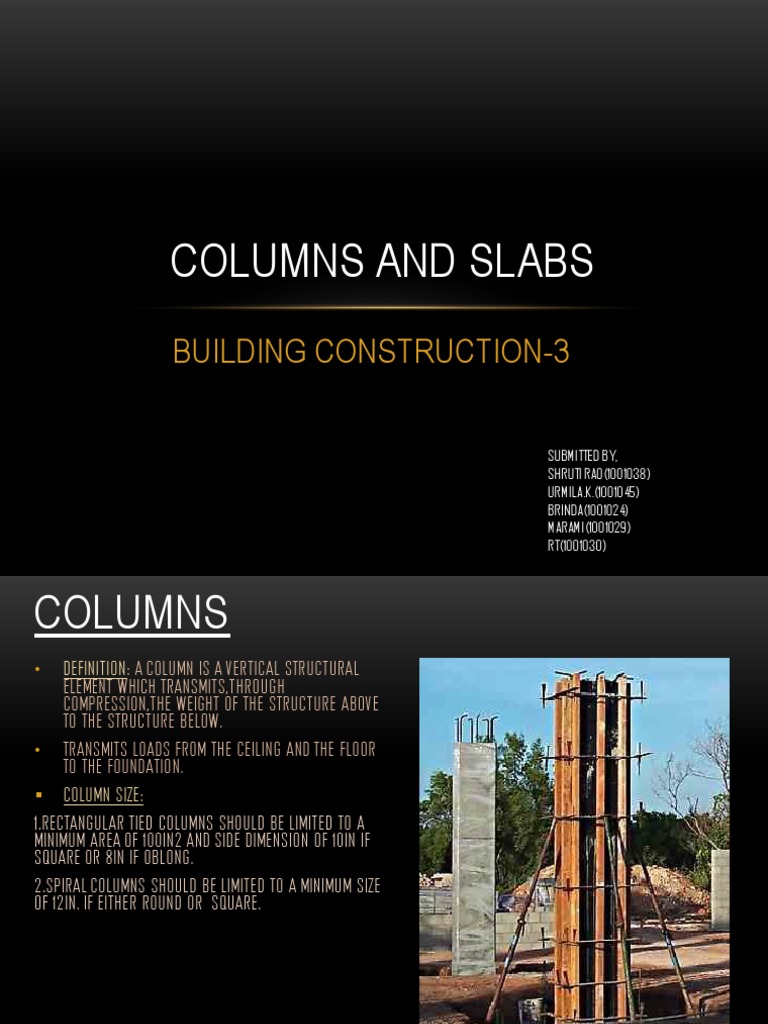 Columns and Slabs | PDF | Column | Beam (Structure)