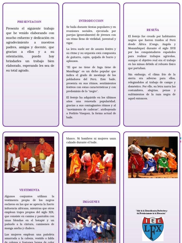 Triptico Festejo | PDF