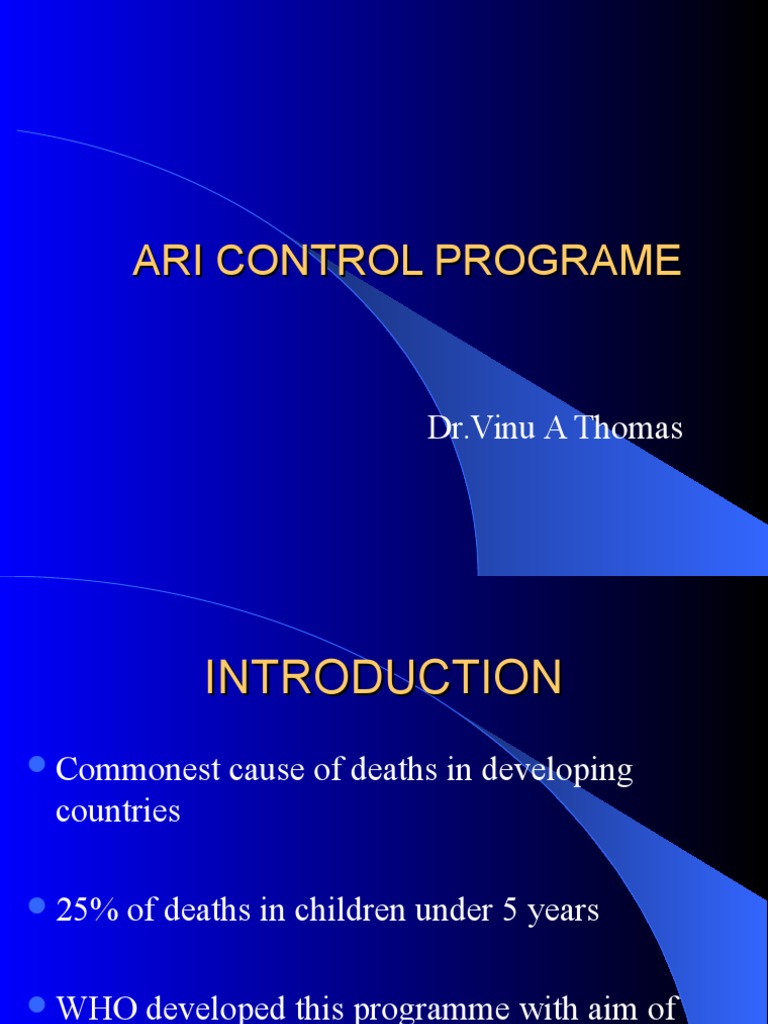 ARI Control Programme | PDF | Pneumonia | Immunology