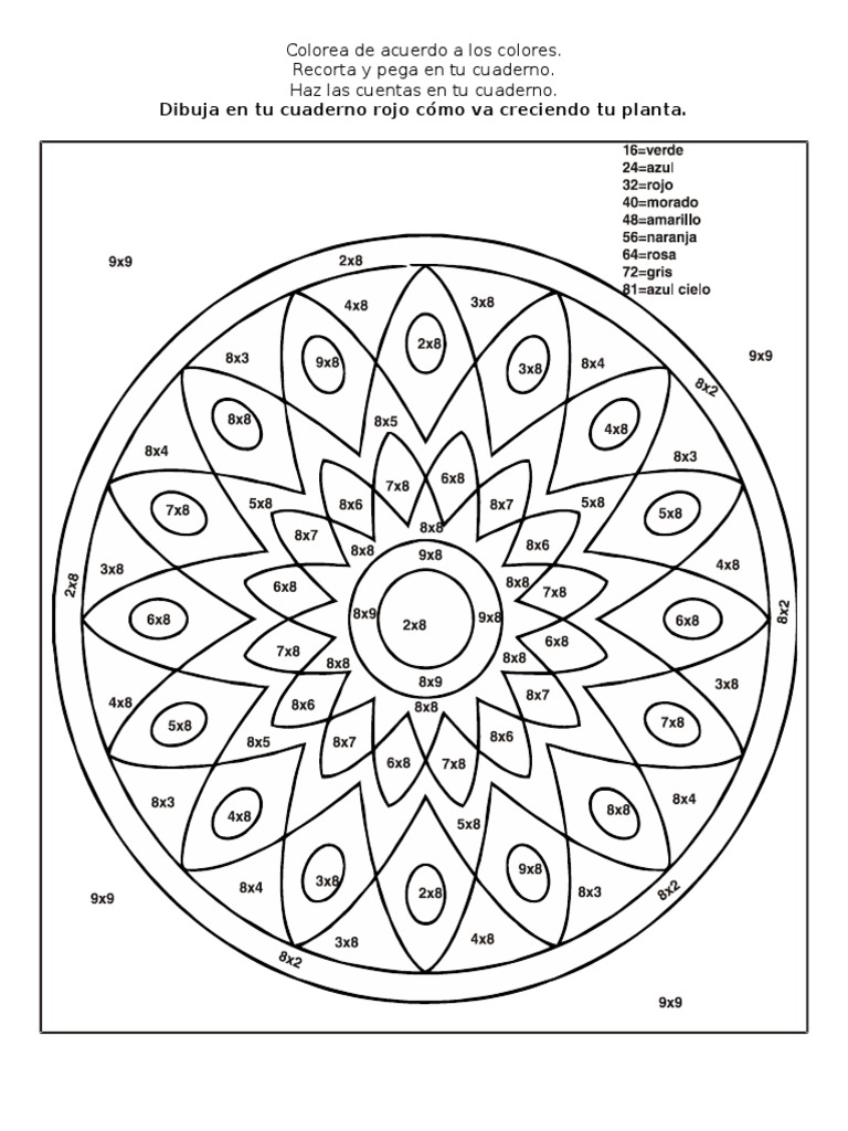 Mandala Tabla Del 9 | PDF