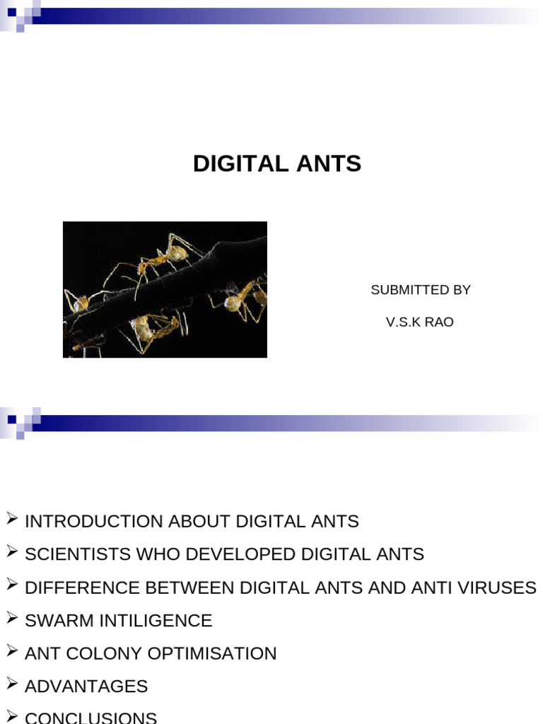 Paper Presentation On Digital Ants | PDF | Antivirus Software ...
